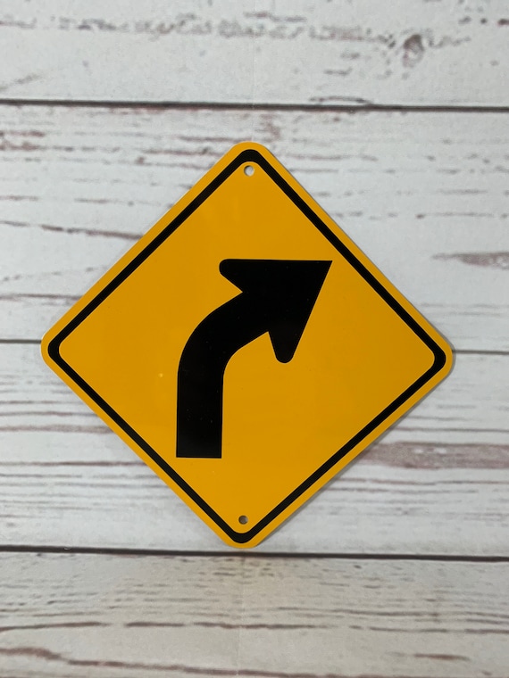 Right Curve Sign Right Curve Sign 3D Icon Free Download Sign