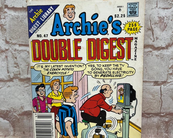 Vintage No. 47 July 1990 Archie’s Double Digest Magazine Comic Book 256 ...