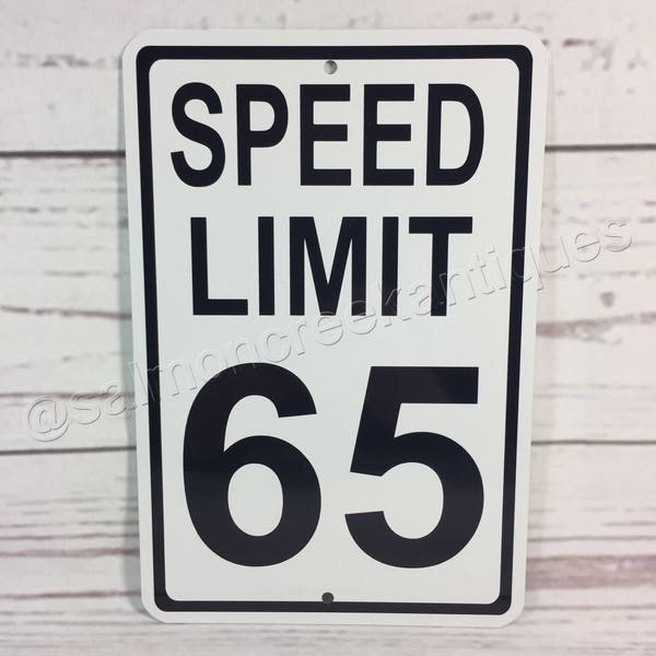 Speed Limit Sign - Etsy