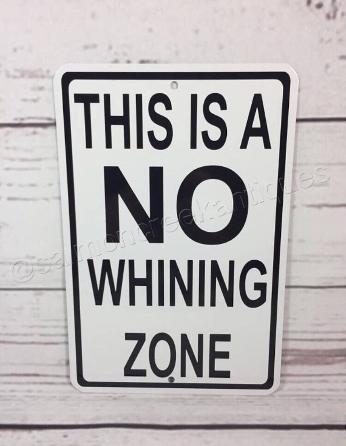 This is a No Whining Zone Metal Funny Sign NEW 3 Sizes - Etsy