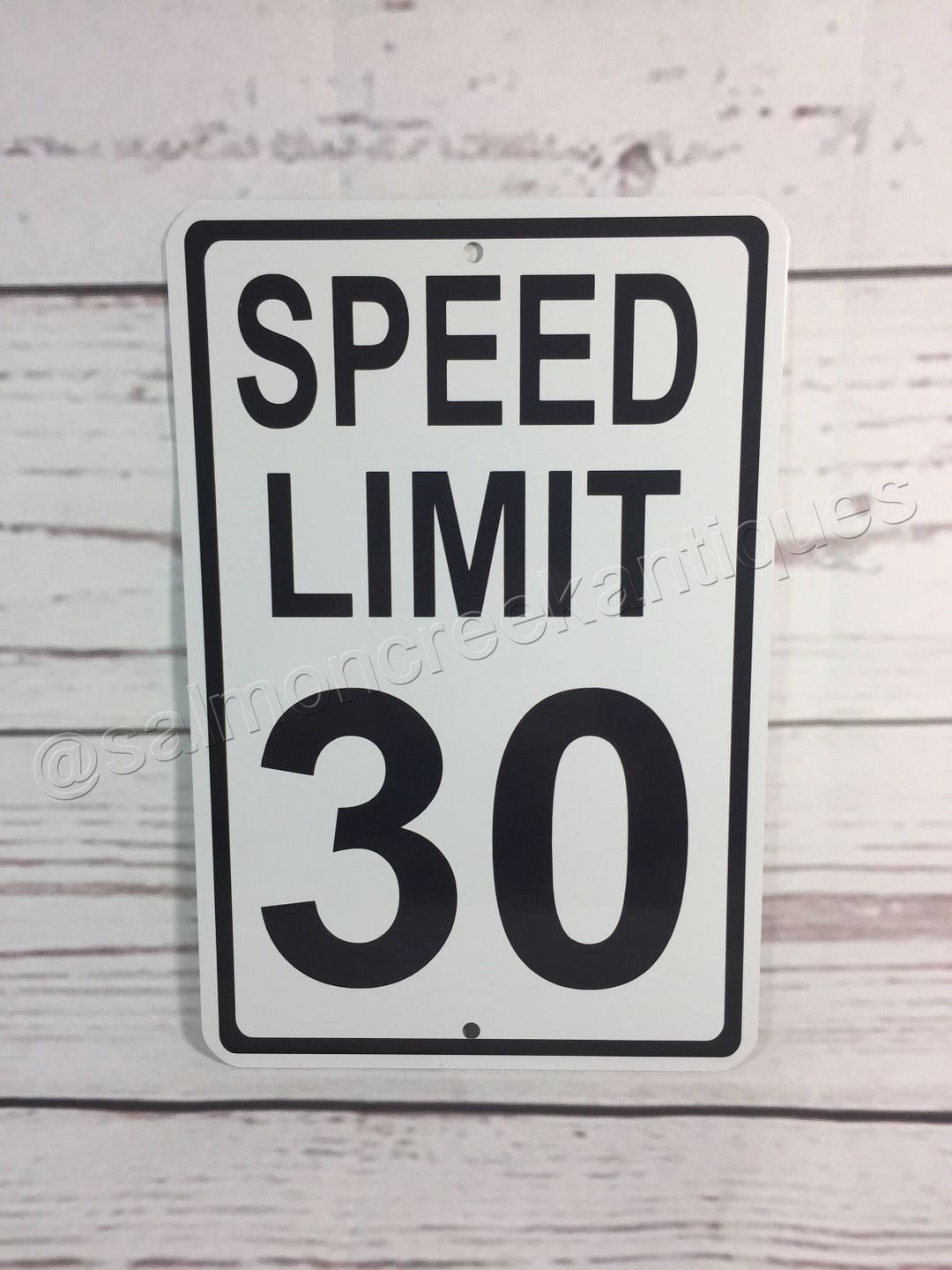 Speed Limit 30 Metal Street Traffic 30th Birthday Sign NEW 30MPH - (3 ...
