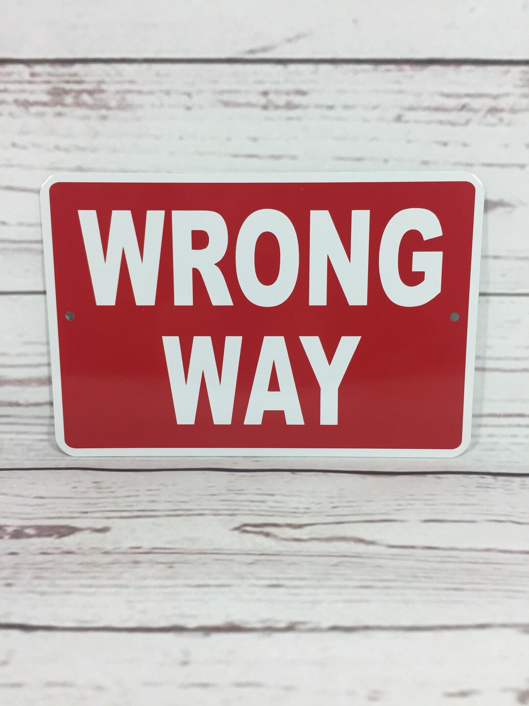 WRONG WAY Metal Road Sign NEW - (3 Sizes Available) - Etsy