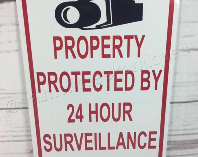 SURVEILLANCE CAMERAS in OPERATION Sign Lightweight and Easy to Install ...