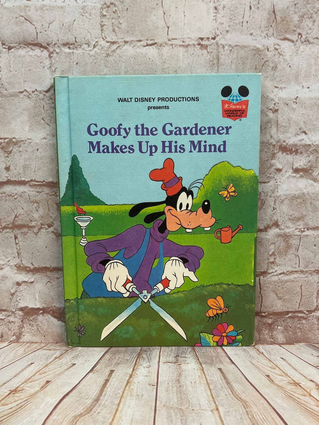 Vintage 1980 Disney Wonderful World of Reading Goofy the Gardener Makes ...