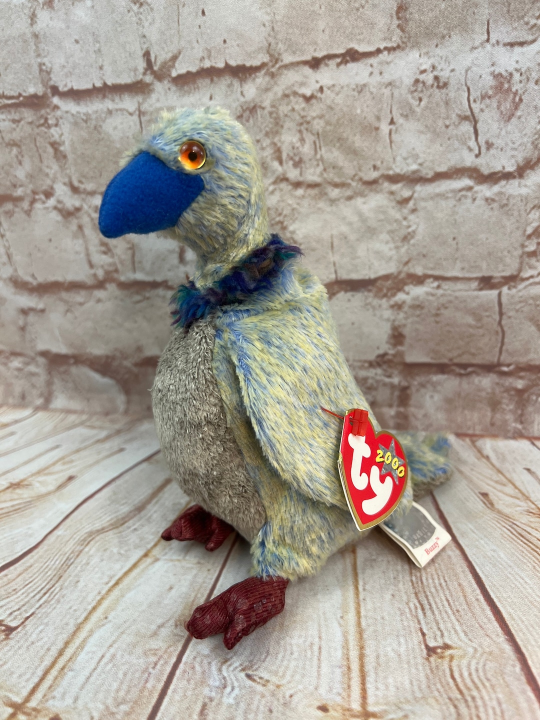 Vintage TY Buzzy the Buzzard Plush Stuffed 2000 Animal the Original ...