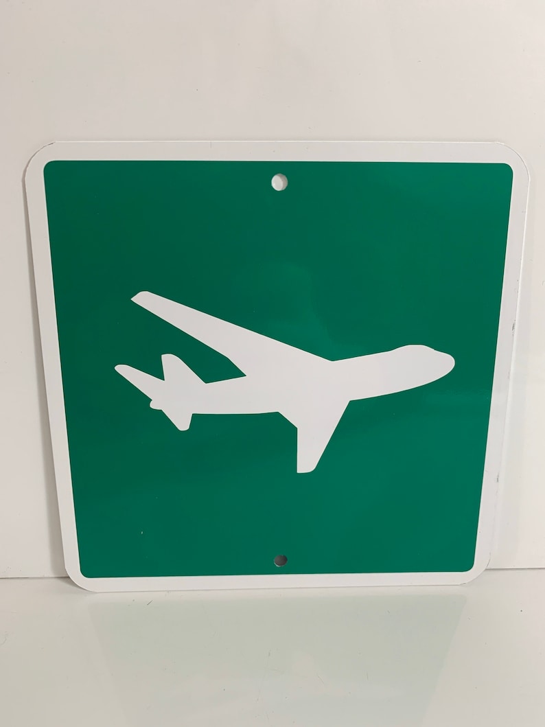 AIRPORT Airplane Mini Metal Recreational Road Street Sign - Etsy