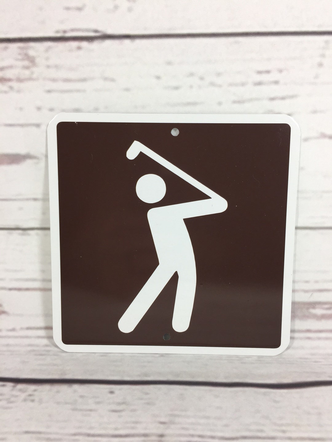 Golfing Metal Park Golf Course Sign 6"x6" or 12"x12" NEW (2 Sizes ...