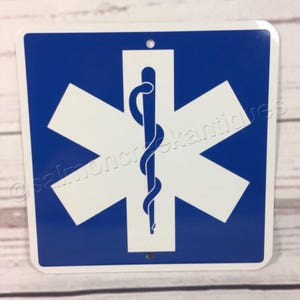 Medic Medical EMT Mini Metal Home Street Road Sign 6x6 or 12x12 NEW 2 ...