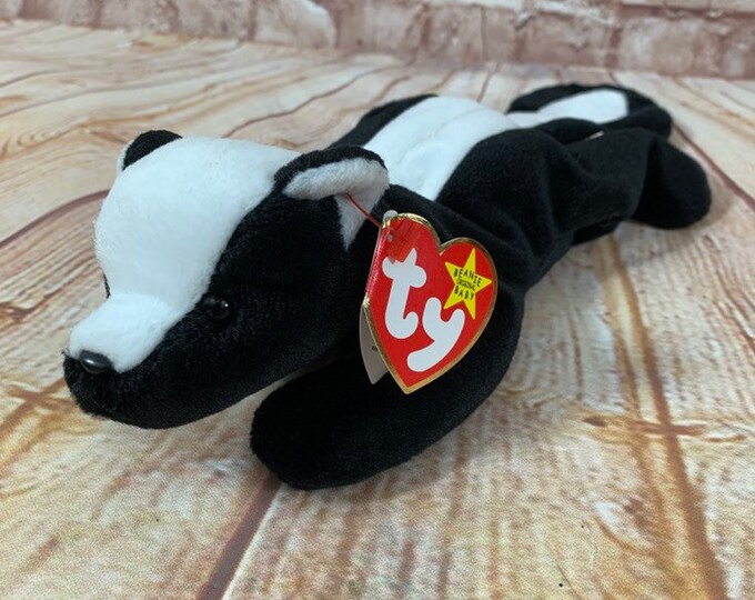 Vintage 1995 TY Stinky the Skunk Plush Stuffed Animal the Original ...
