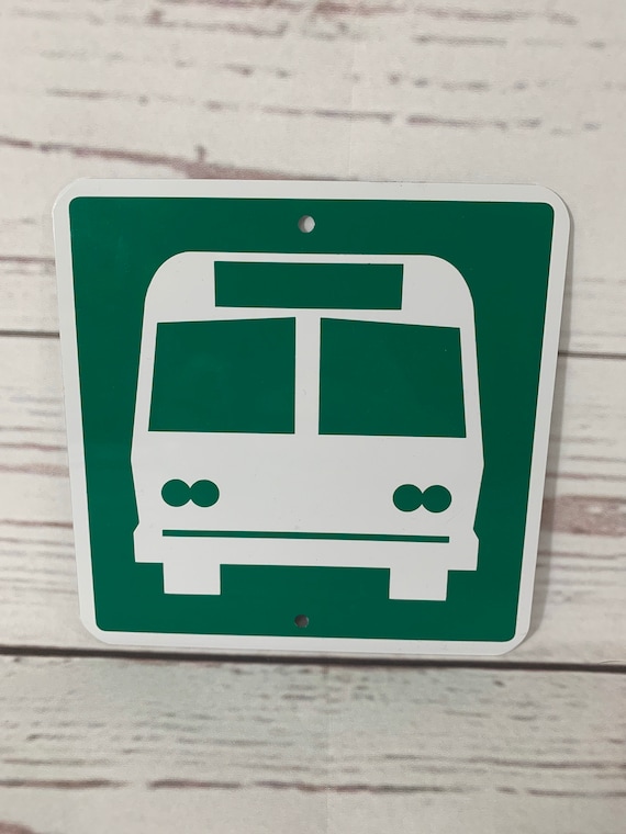 BUS STOP Mini Metal Recreational Road Street Sign | Etsy