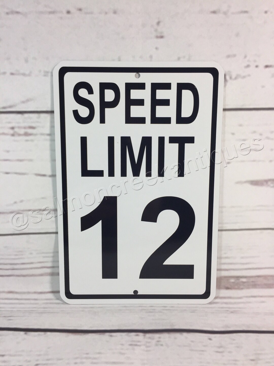 Speed Limit 12 Metal Street Traffic Sign NEW 12MPH 12th Birthday Party ...