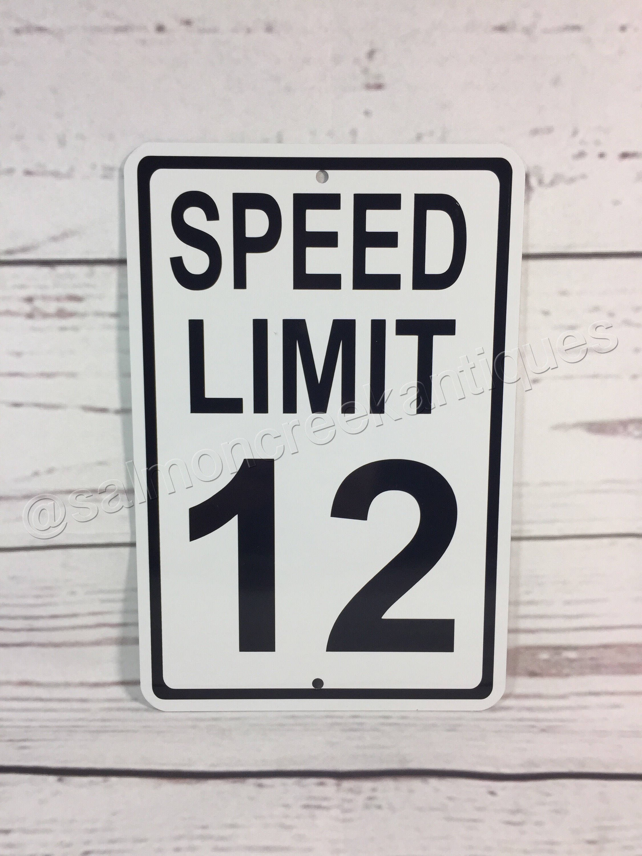 Speed Limit 12 Metal Street Traffic Sign NEW 12MPH 12th | Etsy
