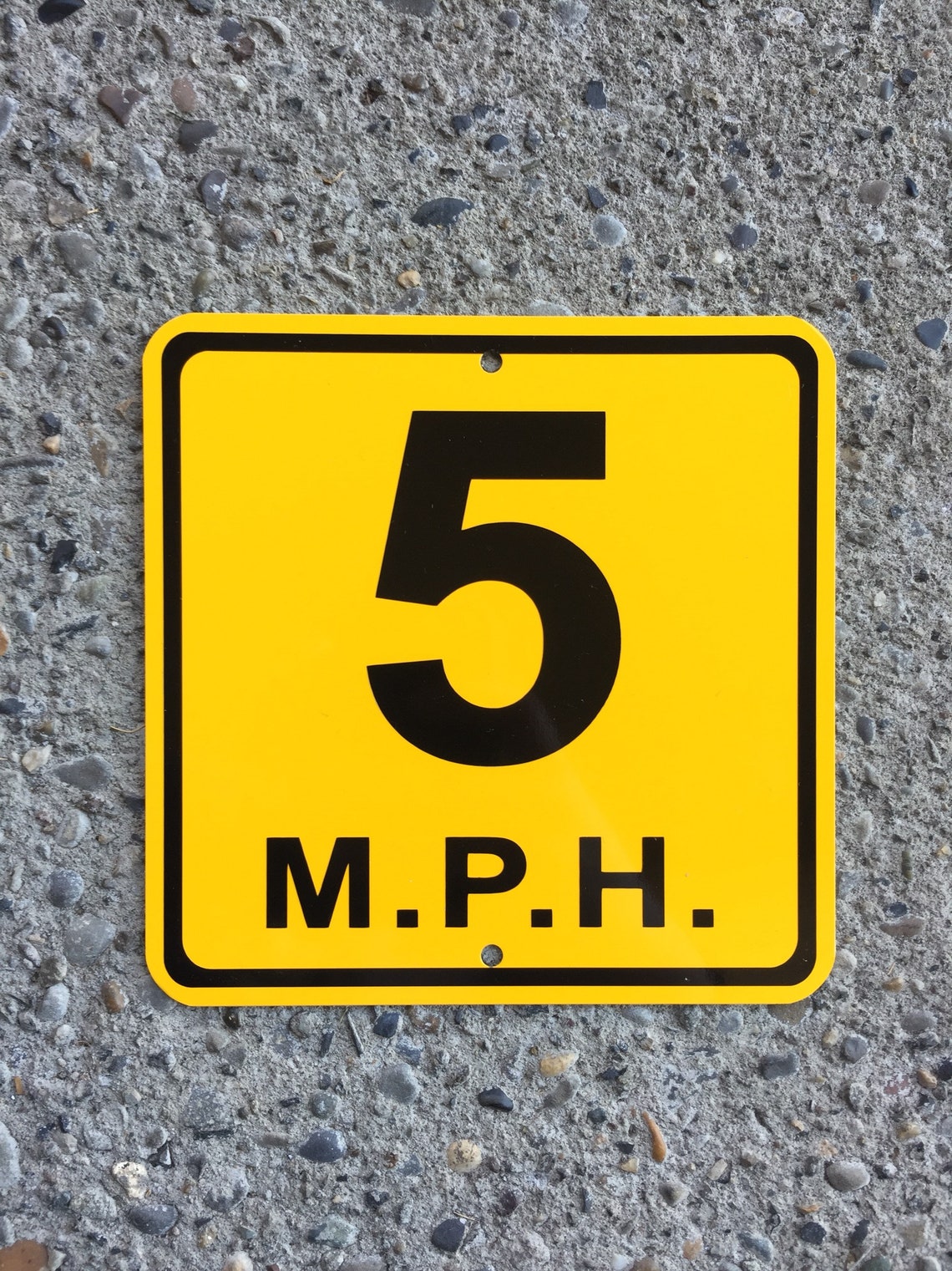 Speed Limit 5 MPH Metal Caution Street Sign 6x6 or - Etsy
