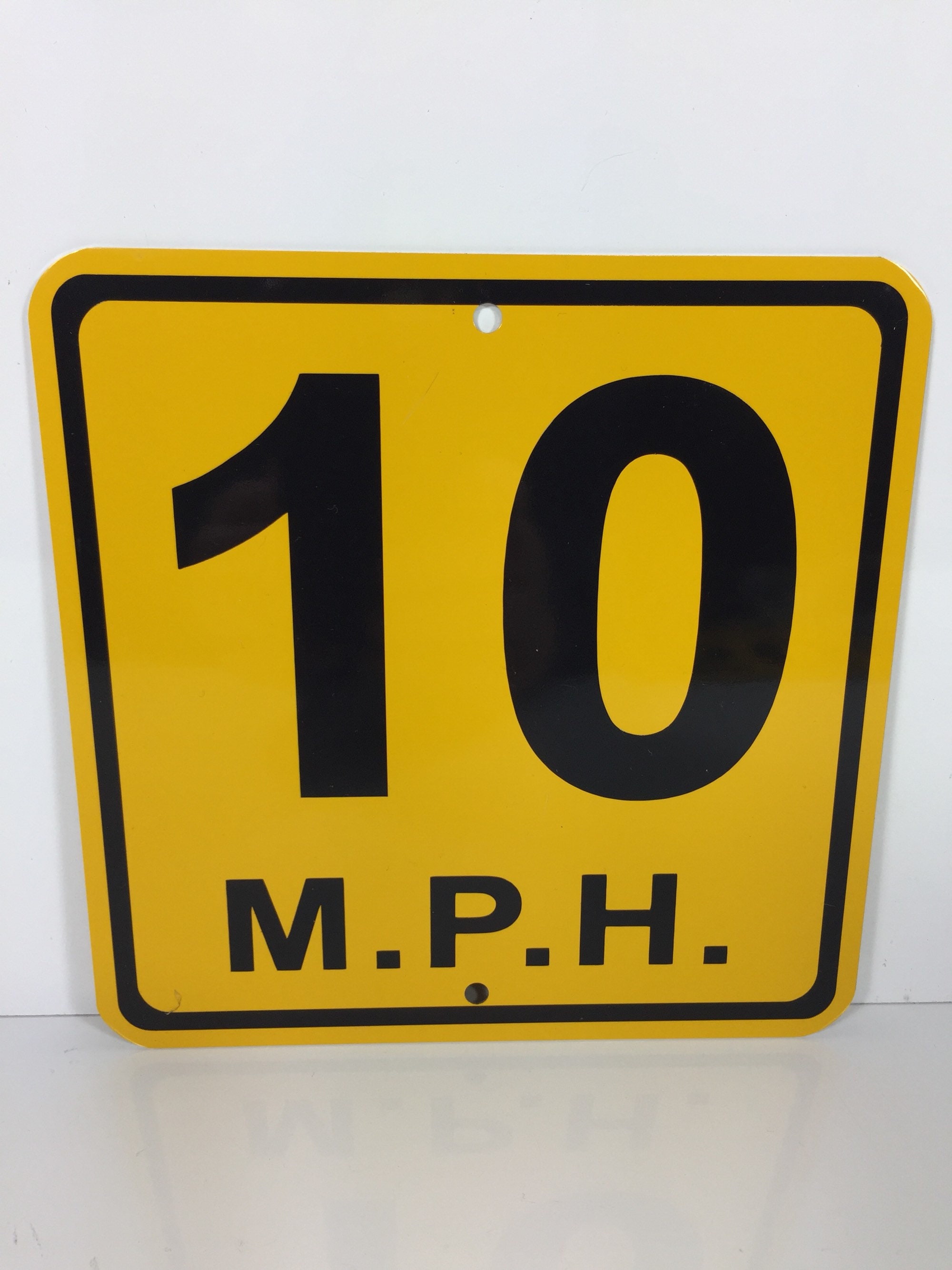 Speed Limit 10 MPH Metal Caution Street Sign 6"x6" or 12"x12" NEW (2 ...
