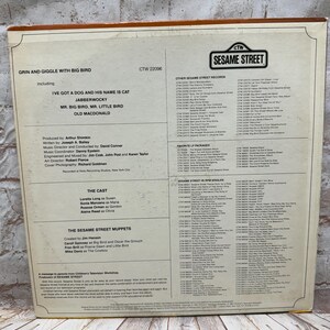 Vintage 1981 the Sesame Street Jokes Grin & Giggle With Bog Bird Record ...