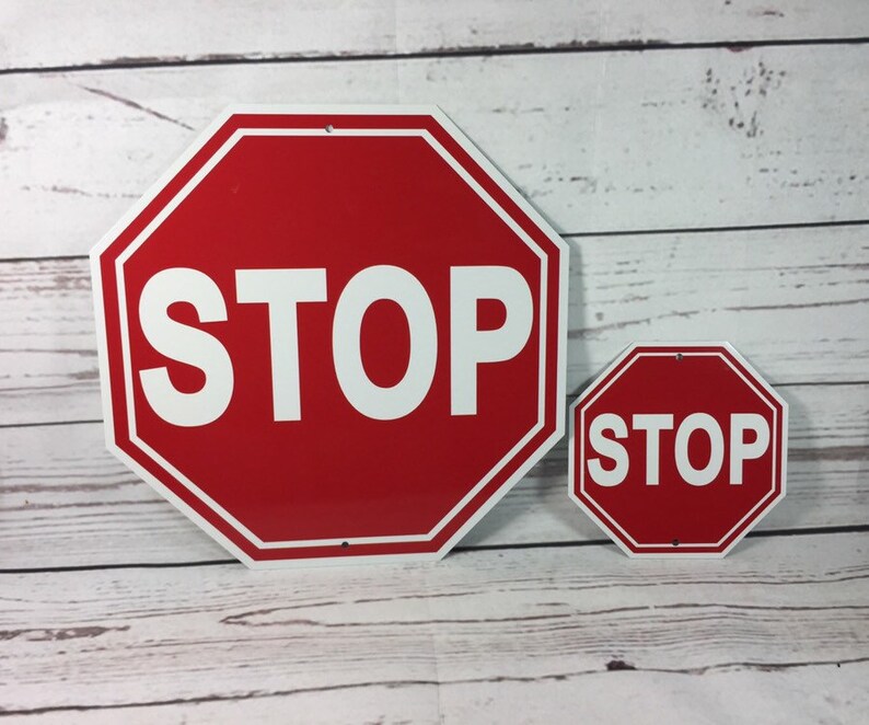 CUSTOM Your Text Here STOP Metal Aluminum Sign | Etsy