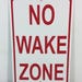 NO Wake Zone Metal Boat Marina Sign NEW - (3 Sizes Available) - Etsy
