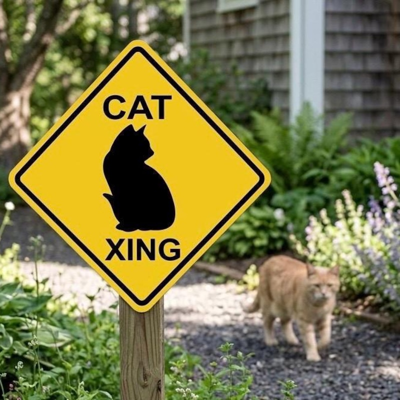 Cat Crossing - Etsy