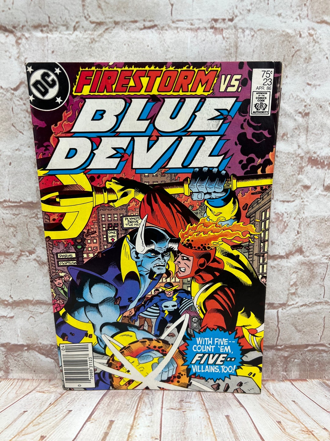 Vintage 1986 Firestorm Vs Blue Devil DC Comic Book #23 ‘86 Superheroes ...