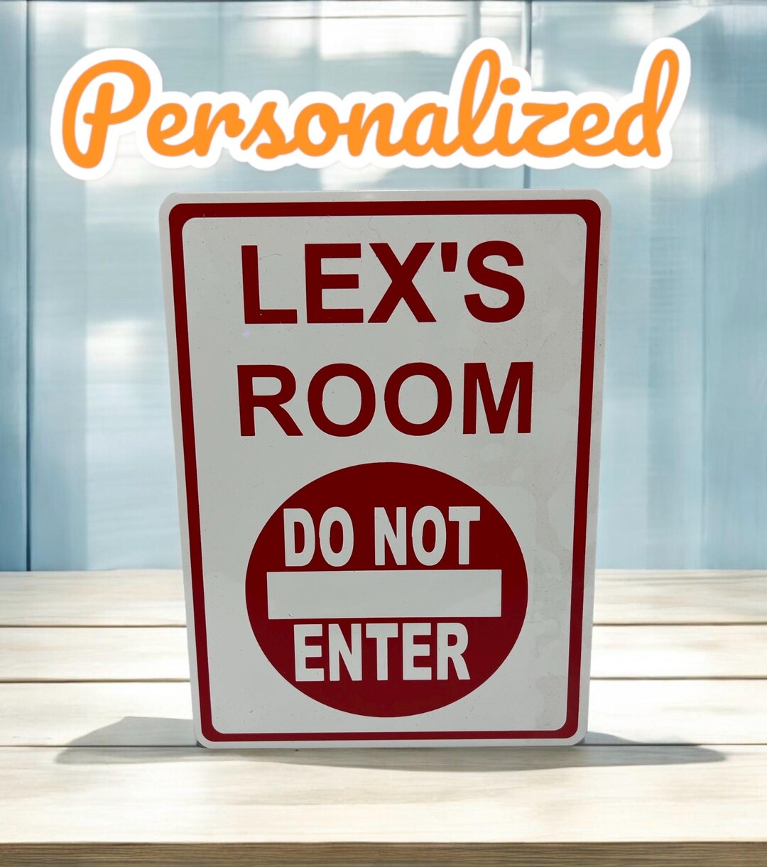 Personalized 'do Not Enter' Metal Room Sign - Custom Name - Etsy