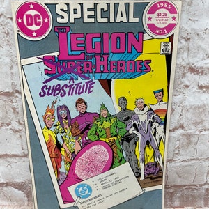 Vintage 1985 Special the Legion of Substitute Heroes DC Comic Book #1 ...