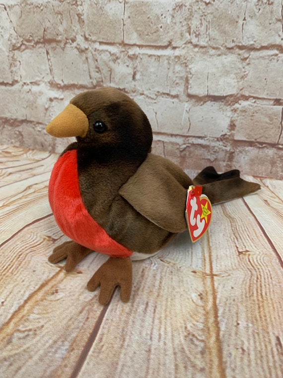 Vintage 1998 TY Early the Red Robin Bird Plush Stuffed Animal | Etsy