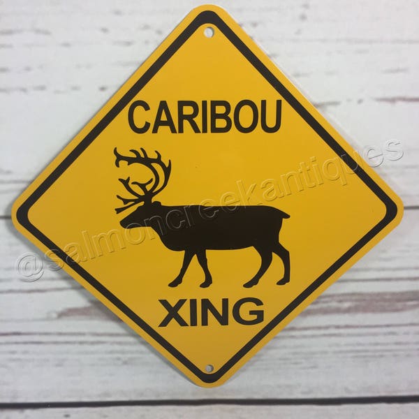 Caribou Crossing Sign - Etsy