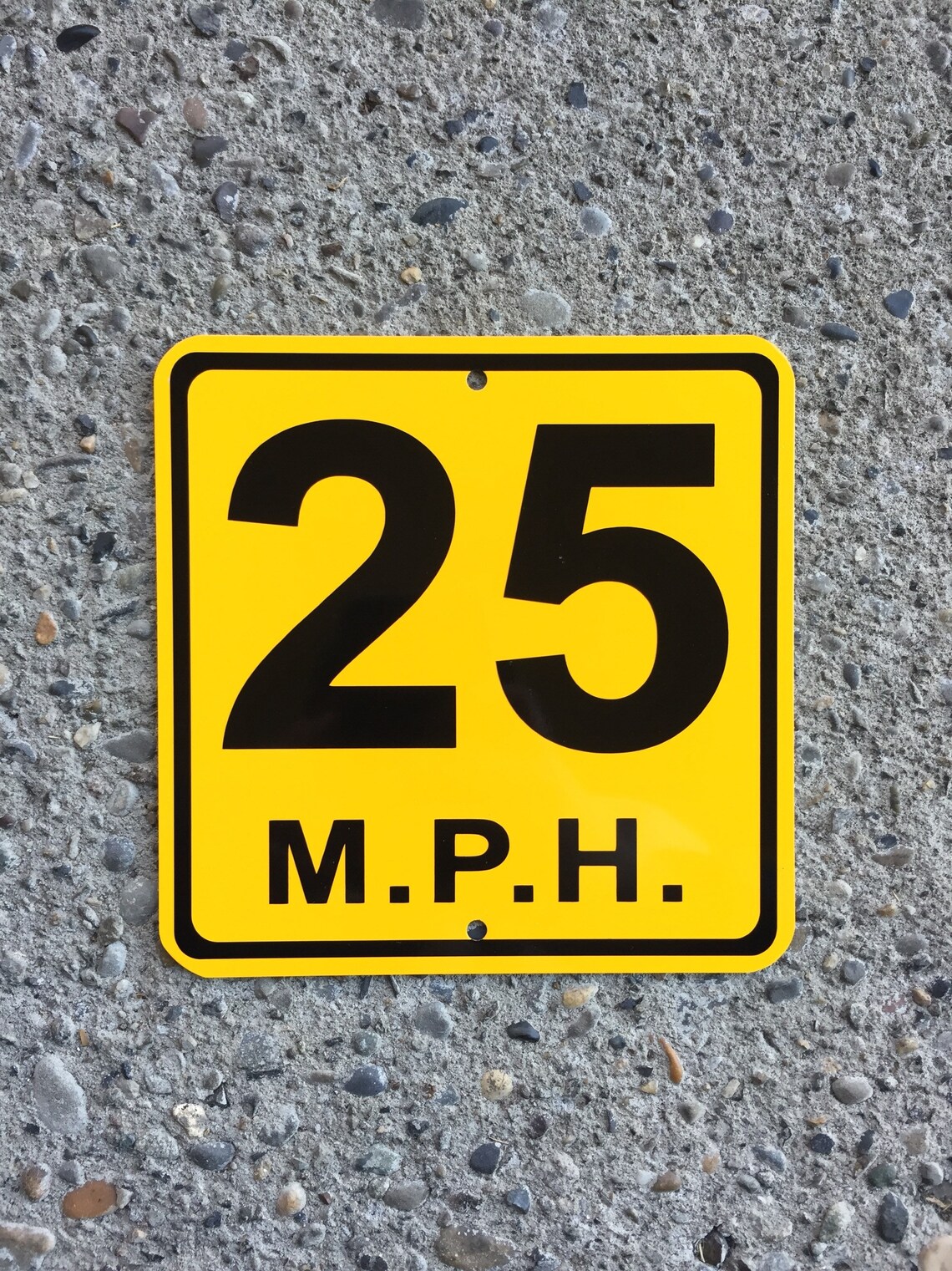 Speed Limit 25 MPH Metal Caution Street Sign 6x6 - Etsy