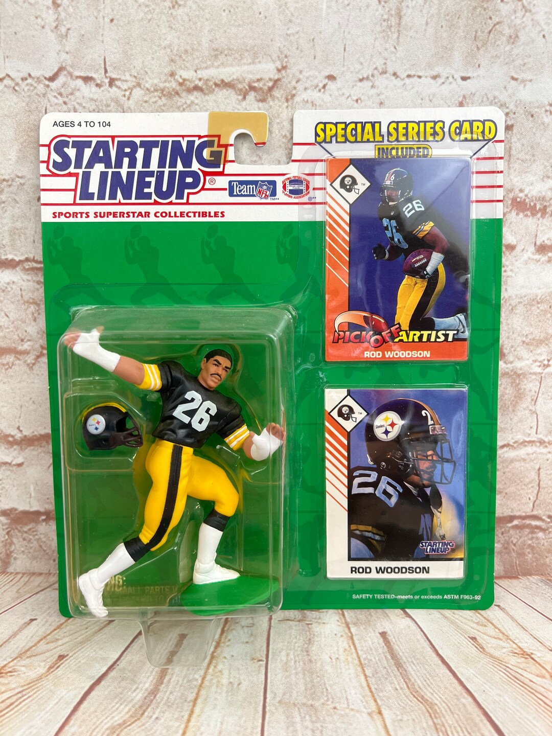 Vintage 1993 Starting Lineup Rod Woodson NFL Football Pittsburgh ...