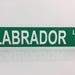 LABRADOR Lane Street METAL Dog House Sign 3x12 New & Handmade - Etsy