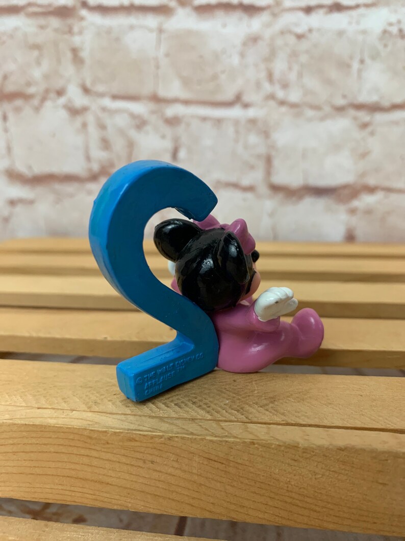 Vintage Disney Baby Minnie Mouse Number 2 2nd Birthday Cake-topper Mini ...