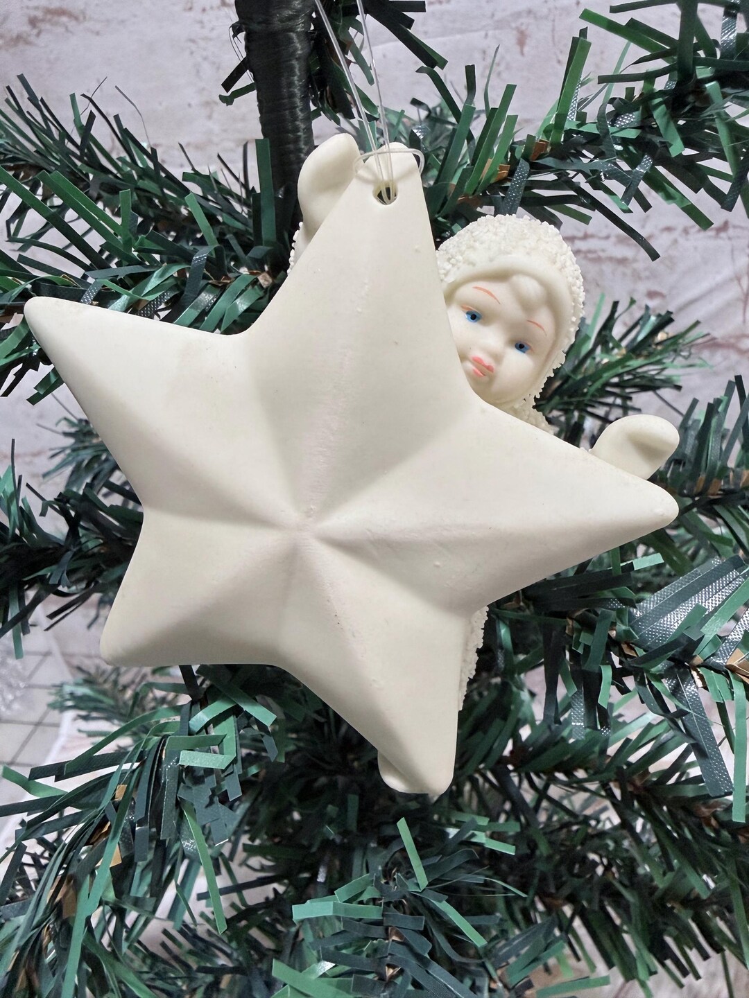 Vintage Dept 56 Snowbabies “star Bright” Christmas Tree Ornament With ...