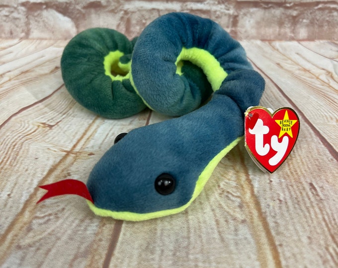 Vintage 1997 TY Hissy the Snake Plush Stuffed Animal the Original ...