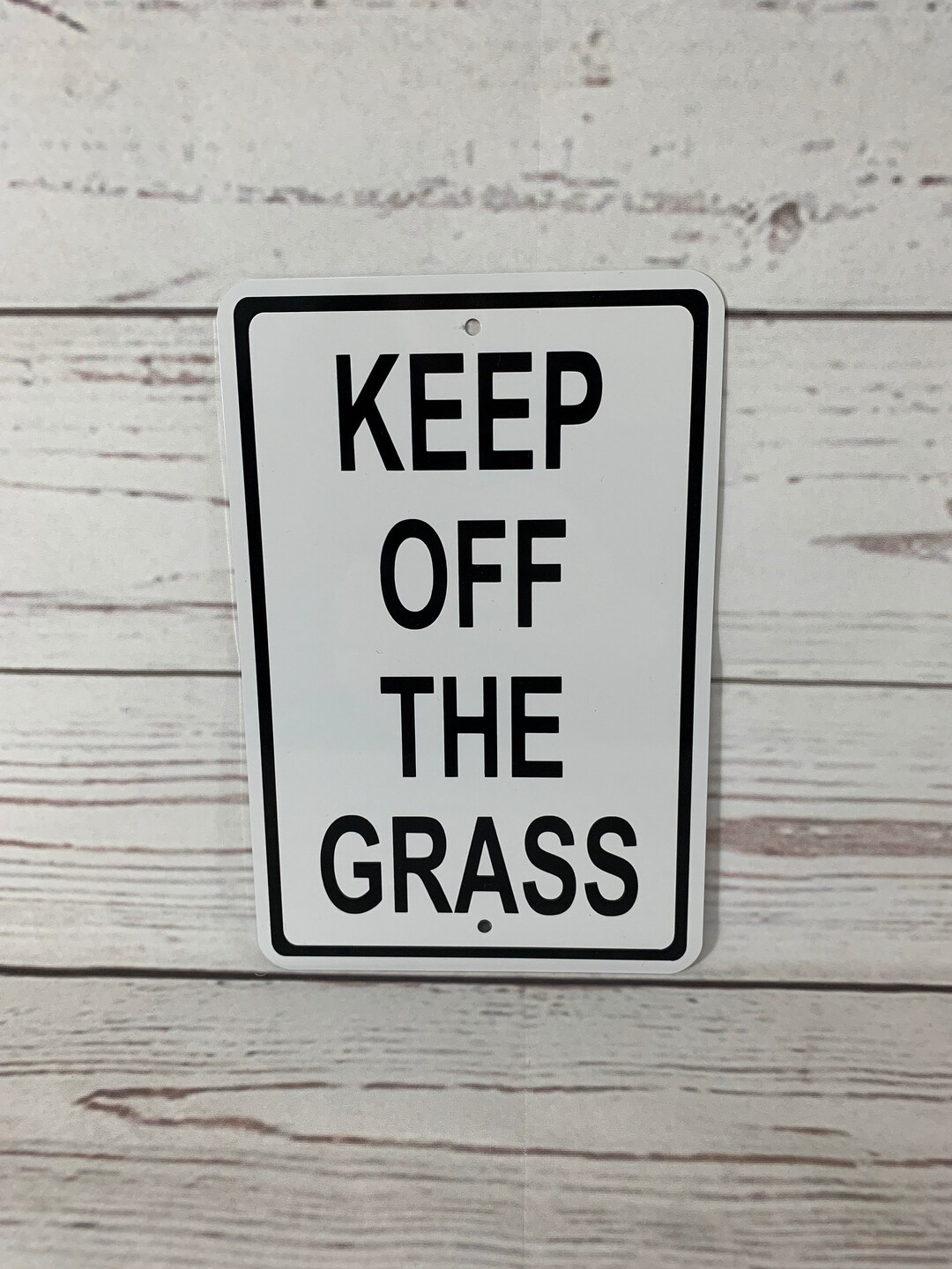 Keep off the Grass Metal Yard Property Sign NEW - (3 Sizes Available ...