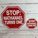 CUSTOM your Text Here STOP Metal Aluminum Sign 6x6 or 12x12 ...
