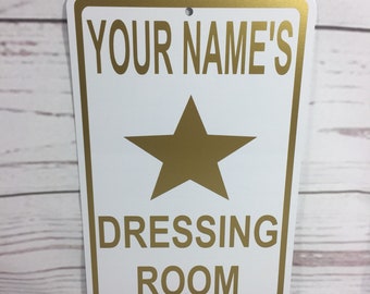 Personalized Dressing Room Sign - Etsy