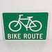 Bike Route Metal Bicycle Path Sign NEW 3 Sizes Available - Etsy