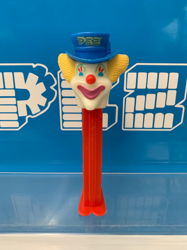 Vintage Peter Pez the Original Clown PEZ Dispenser red stem | Etsy