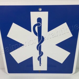 Medic Medical EMT Mini Metal Home Street Road Sign 6x6 or 12x12 NEW 2 ...