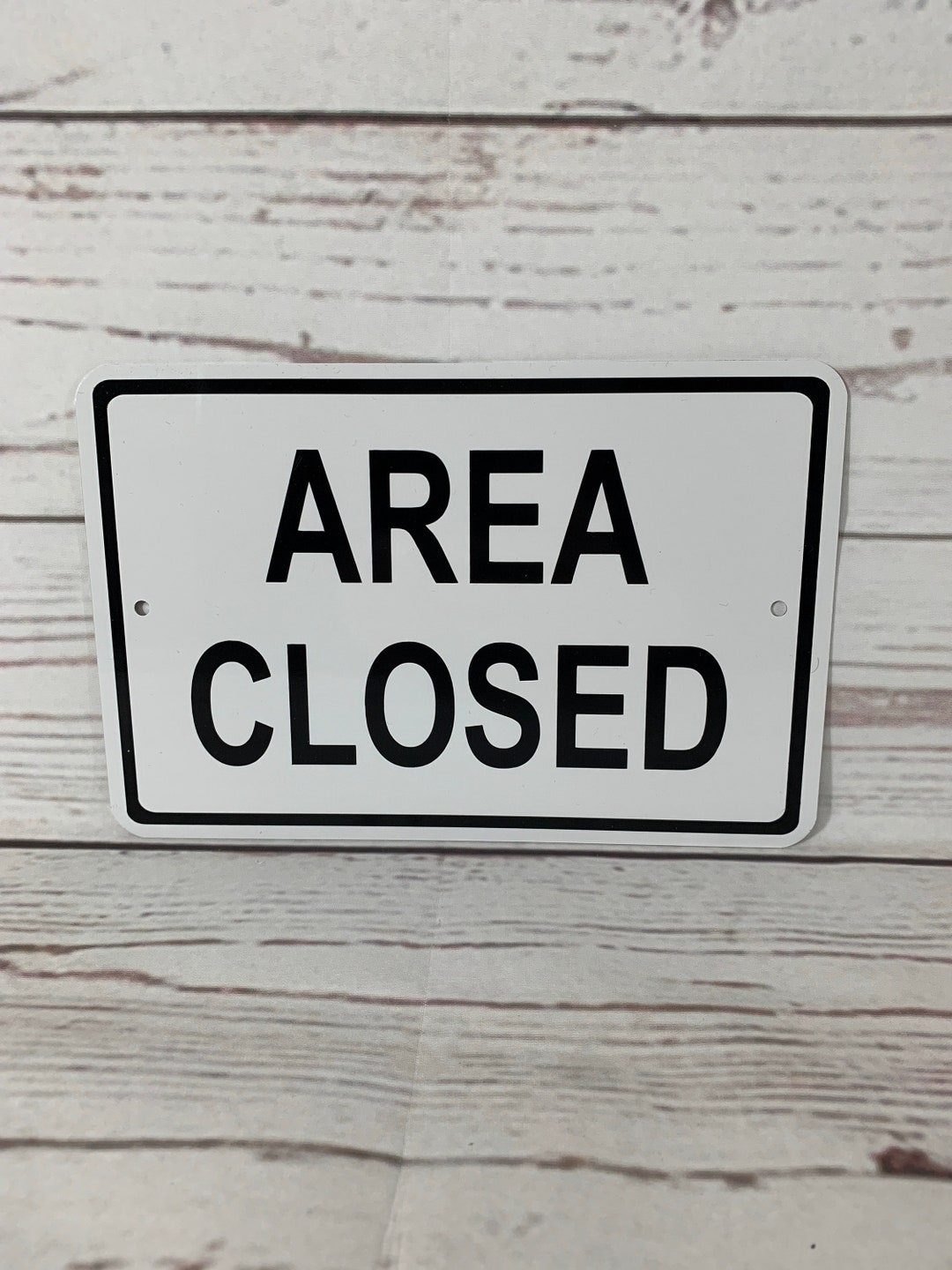 AREA CLOSED Metal Private Property Sign New - (3 Sizes Available) - Etsy