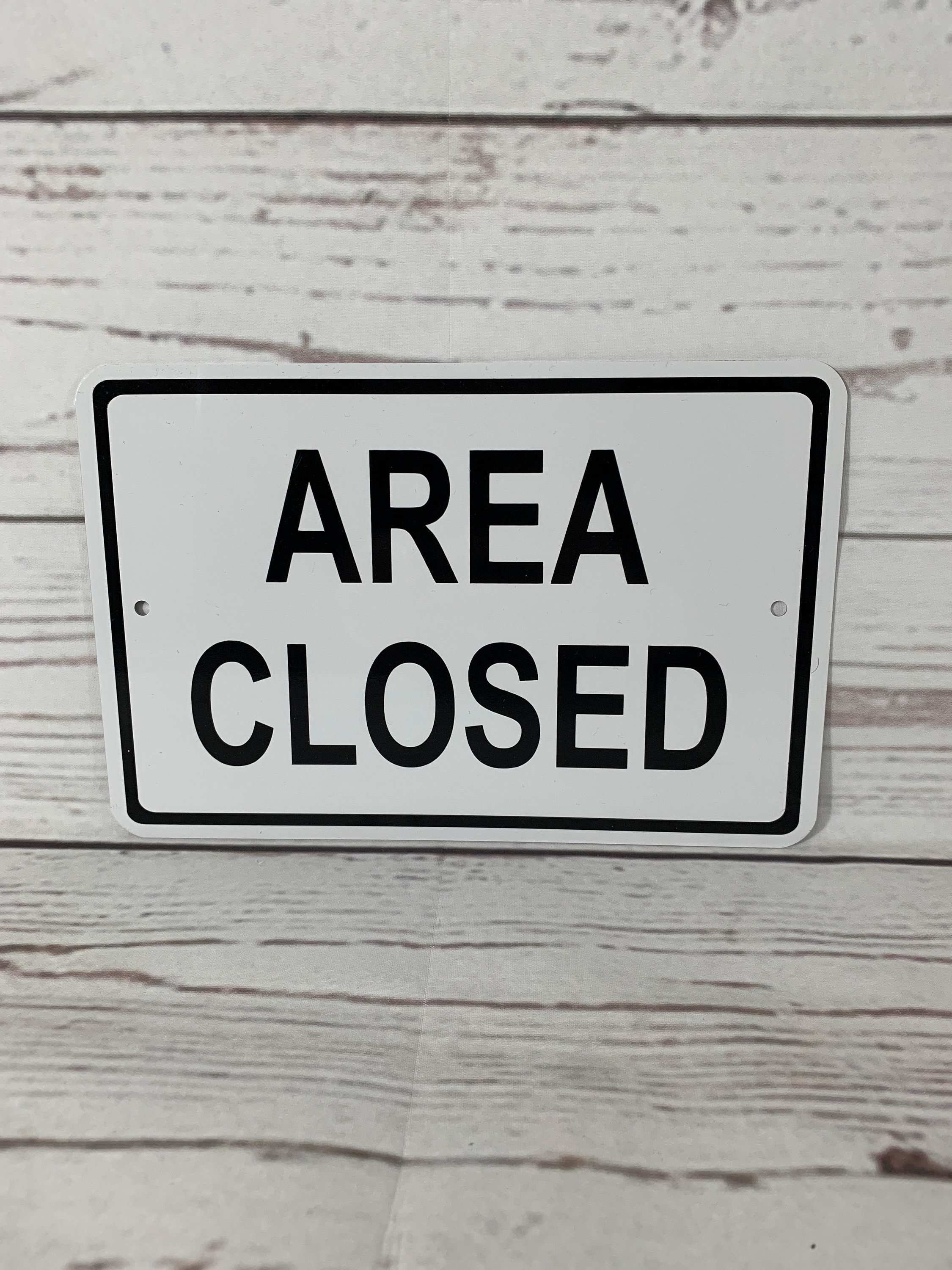 AREA CLOSED Metal Private Property Sign New 3 Sizes - Etsy