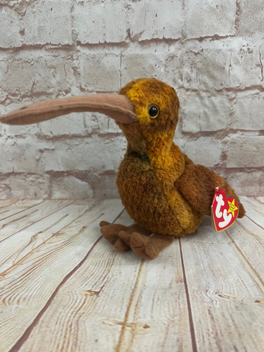 Vintage 1998 TY Beak the Kiwi Bird Plush Stuffed Animal the Original ...