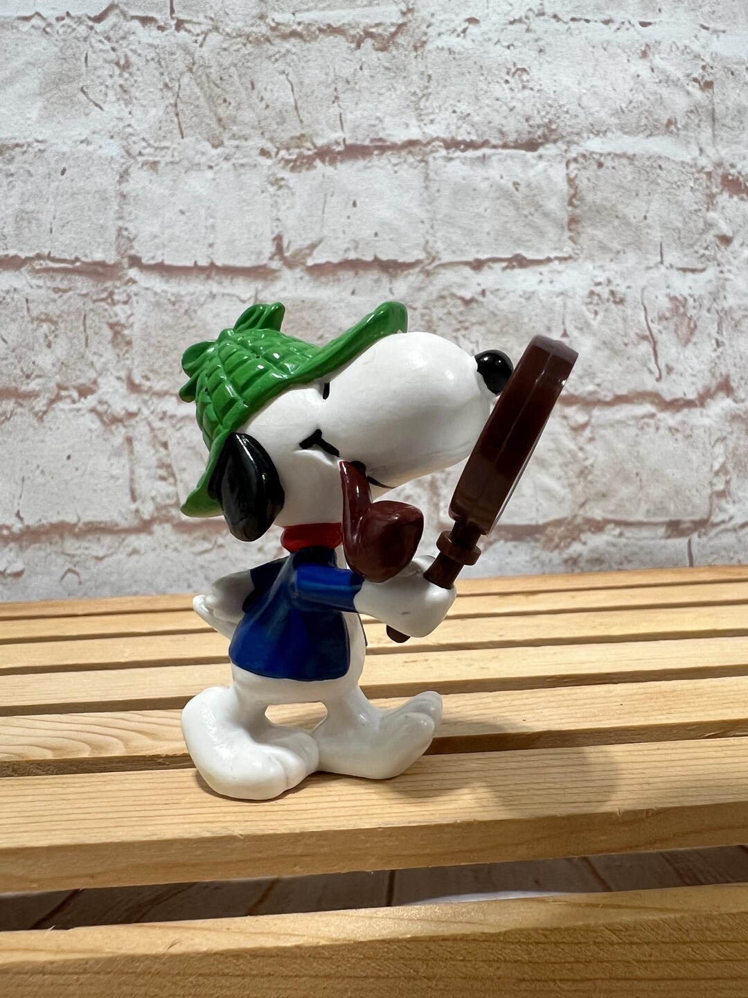 Vintage Peanuts Sherlock Holmes Detective Snoopy Mini PVC Miniature ...