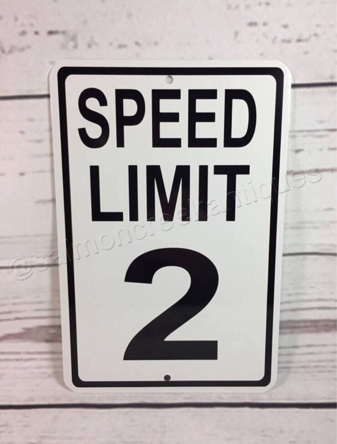 Speed Limit 2 Metal Sign: 2nd Birthday Party Decor - Etsy