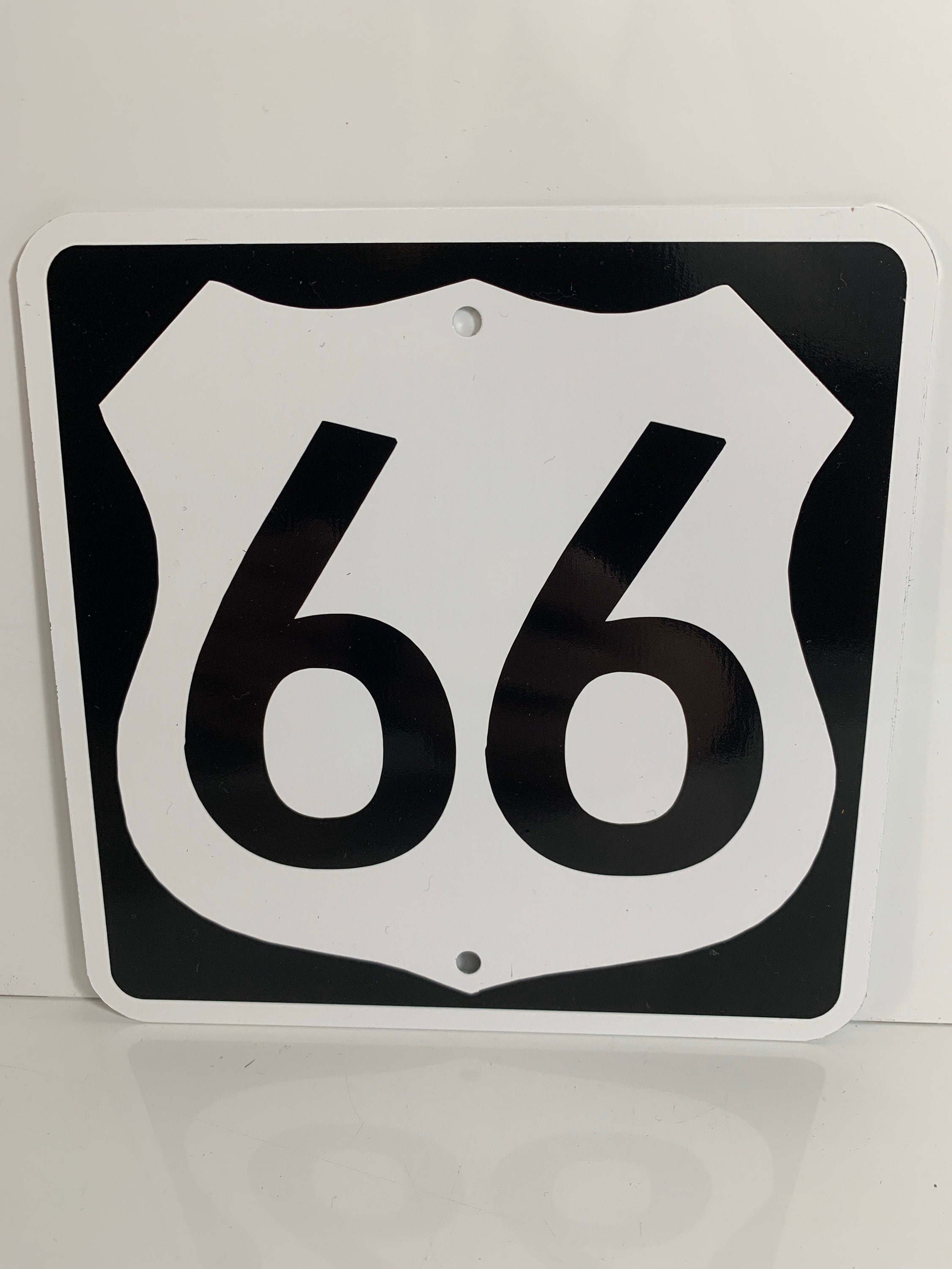 ROUTE 66 Mini Metal Highway Road Trip Sign 6x6 or | Etsy