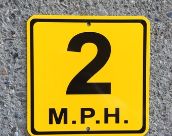 2mph Sign - Etsy