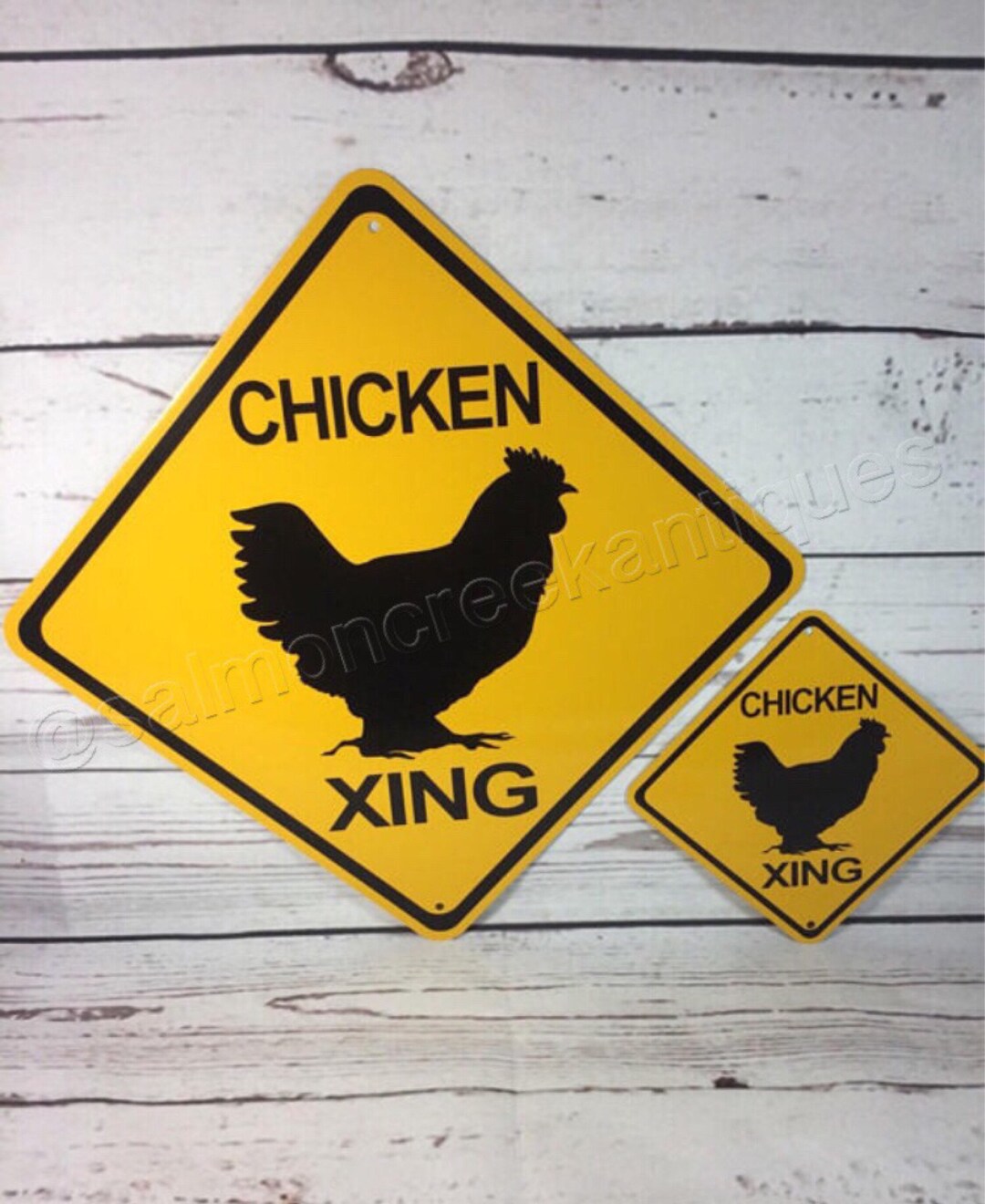 Chicken Xing Metal Sign: Yellow Farm Caution Sign - Etsy