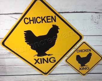 ROOSTER CROSSING Sign Xing Chicken Farmer Farm Gift - Etsy