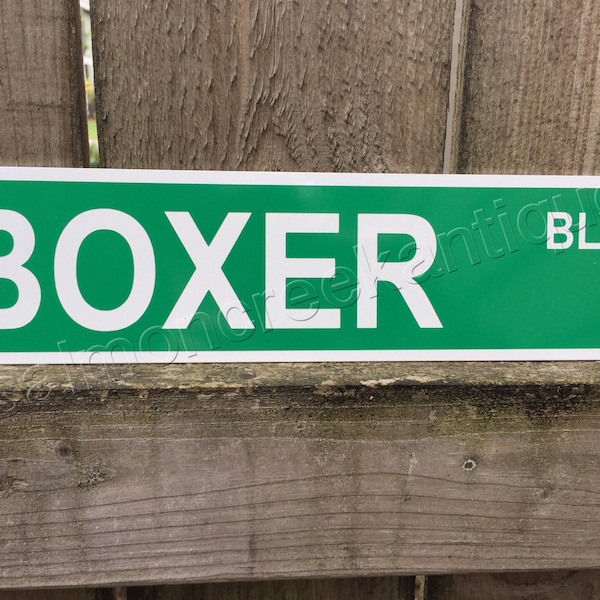 Boxer Dog Sign - Etsy