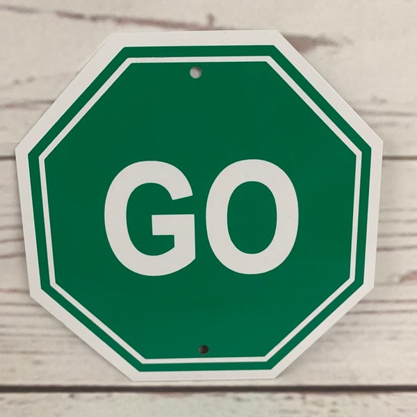 Stop Go Sign - Etsy